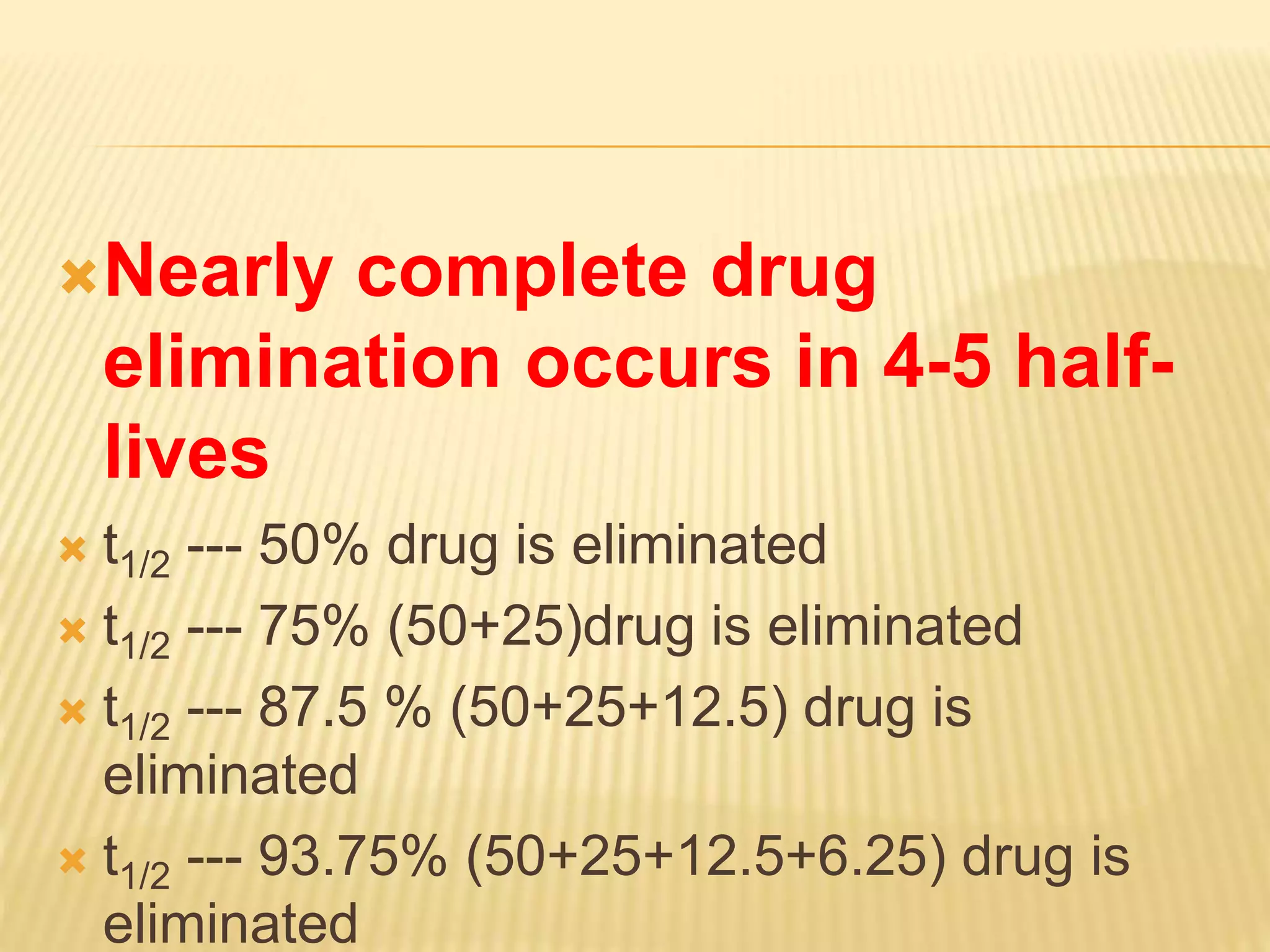 Drug Elimination | PPTX