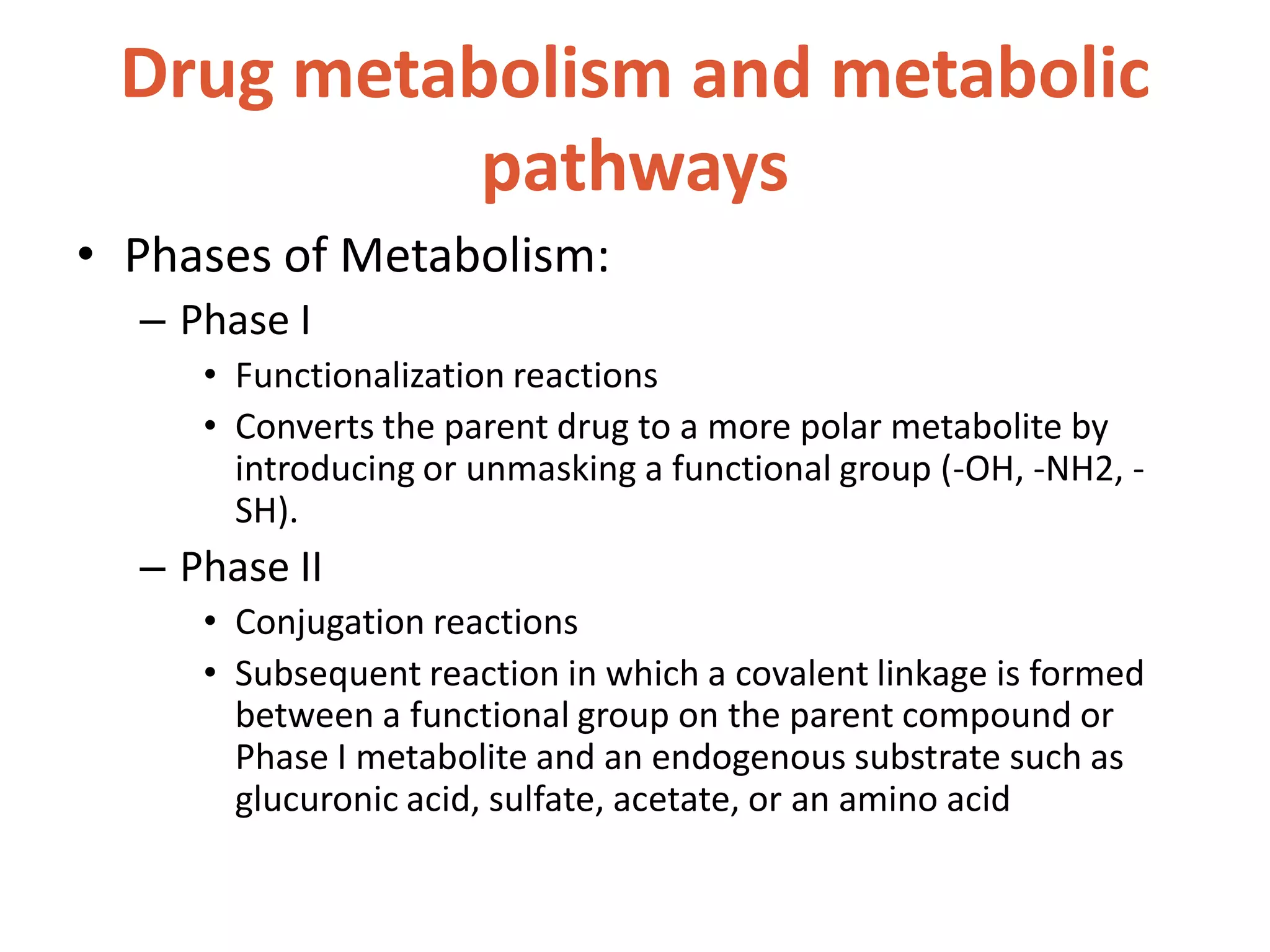 Drug Elimination | PDF