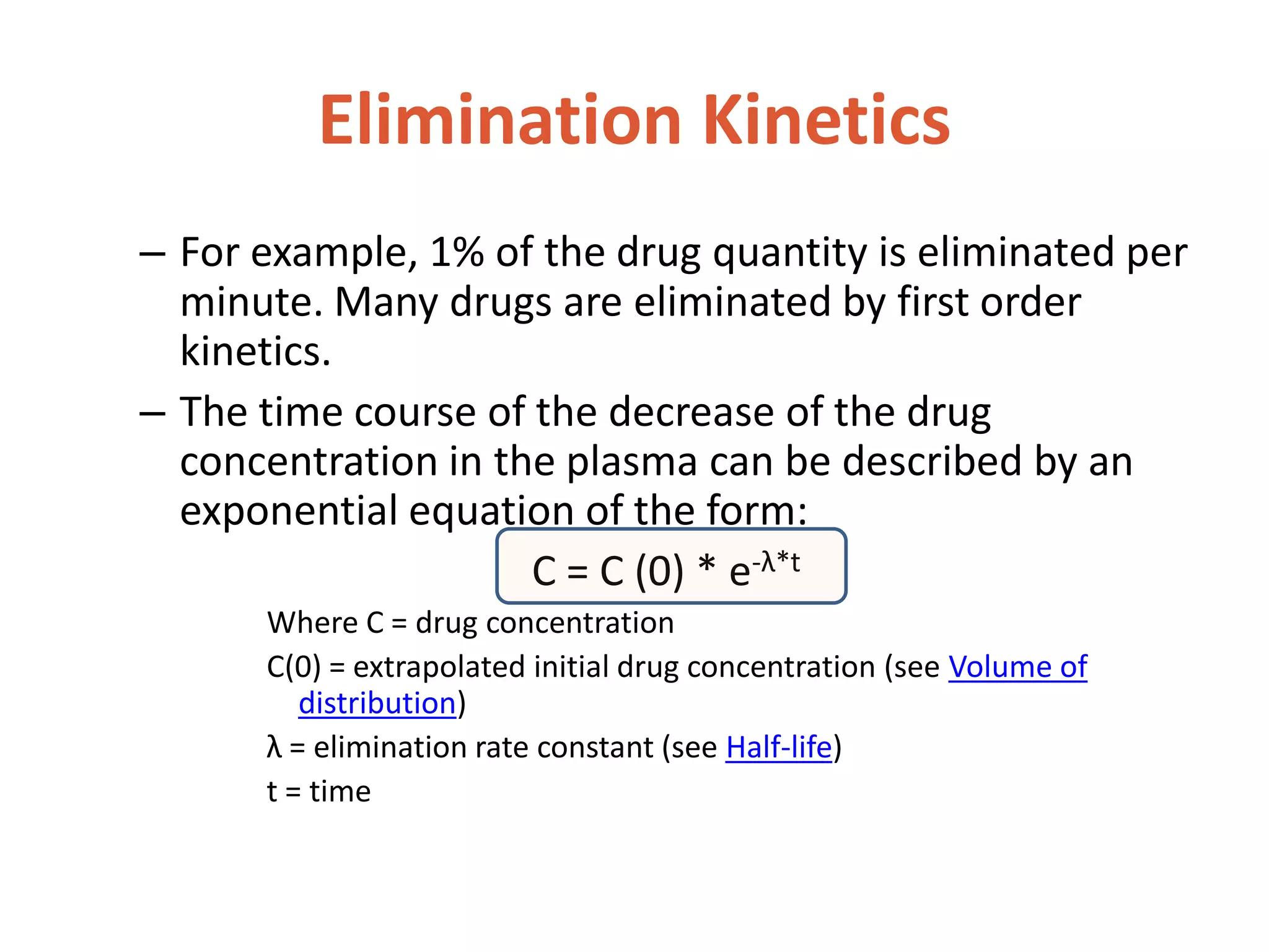 Drug Elimination | PDF