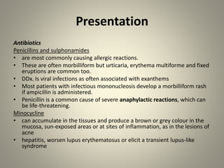 Drug eruptions | PPTX