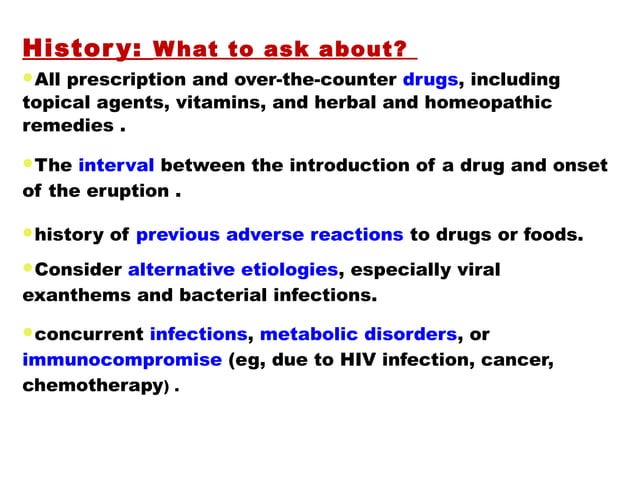 Drug eruptions | PPT