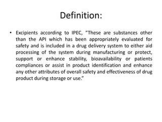 Drug excipient interaction | PPTX | Pharmaceutical Drugs | Medical Health