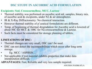 DRUG EXCIPIENT COMPATIBILTY STUDY | PPTX