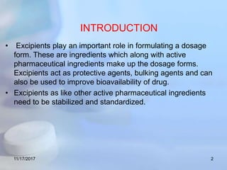 Drug excipient interaction | PPTX