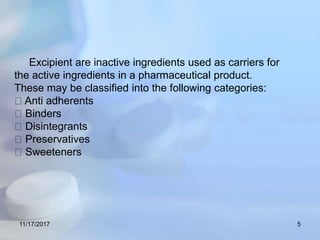 Drug excipient interaction | PPTX