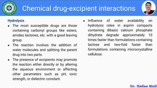 Drug Excipient Interaction Studies | PPT
