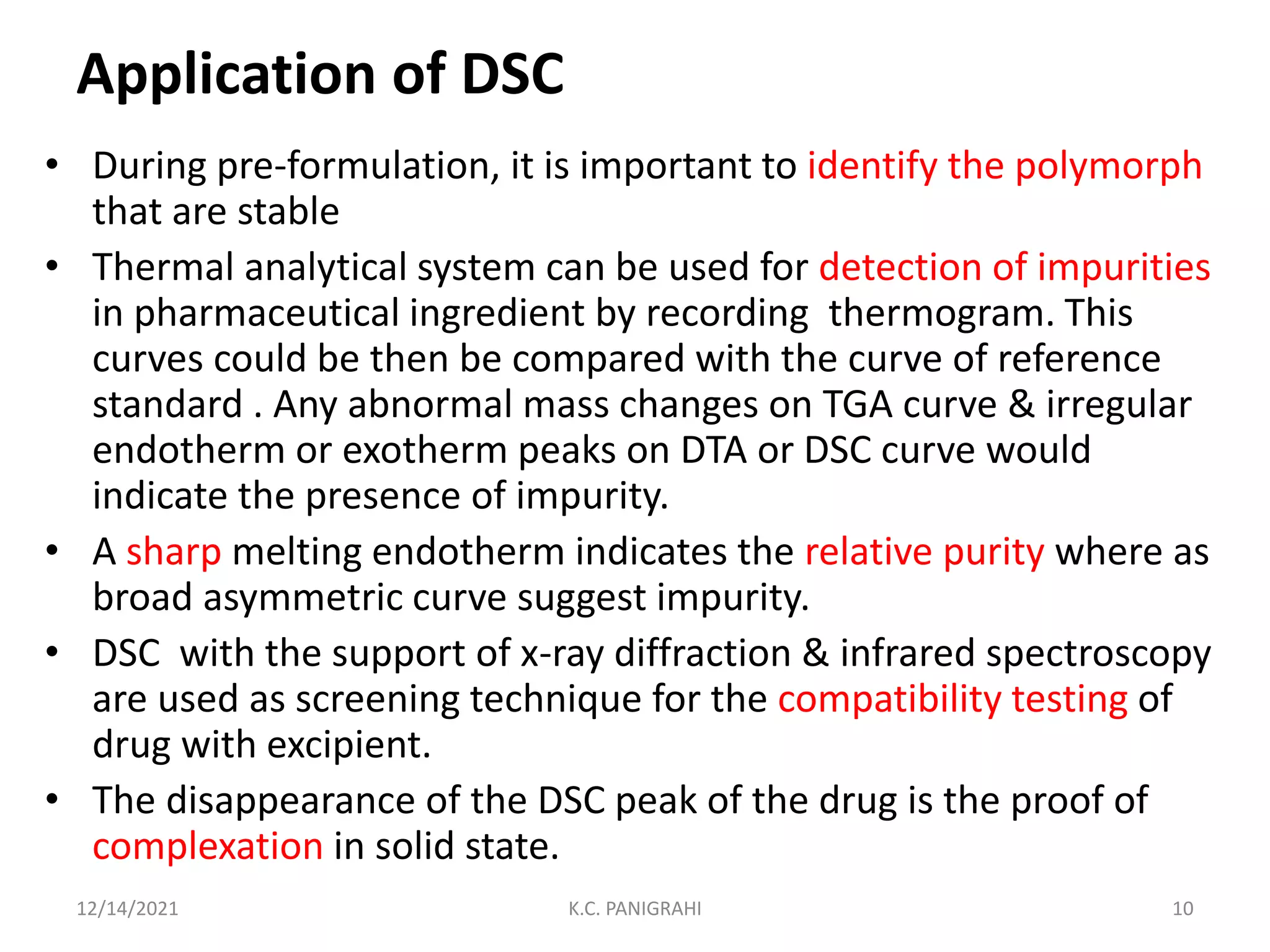 Drug excipient interaction: different method | PPTX