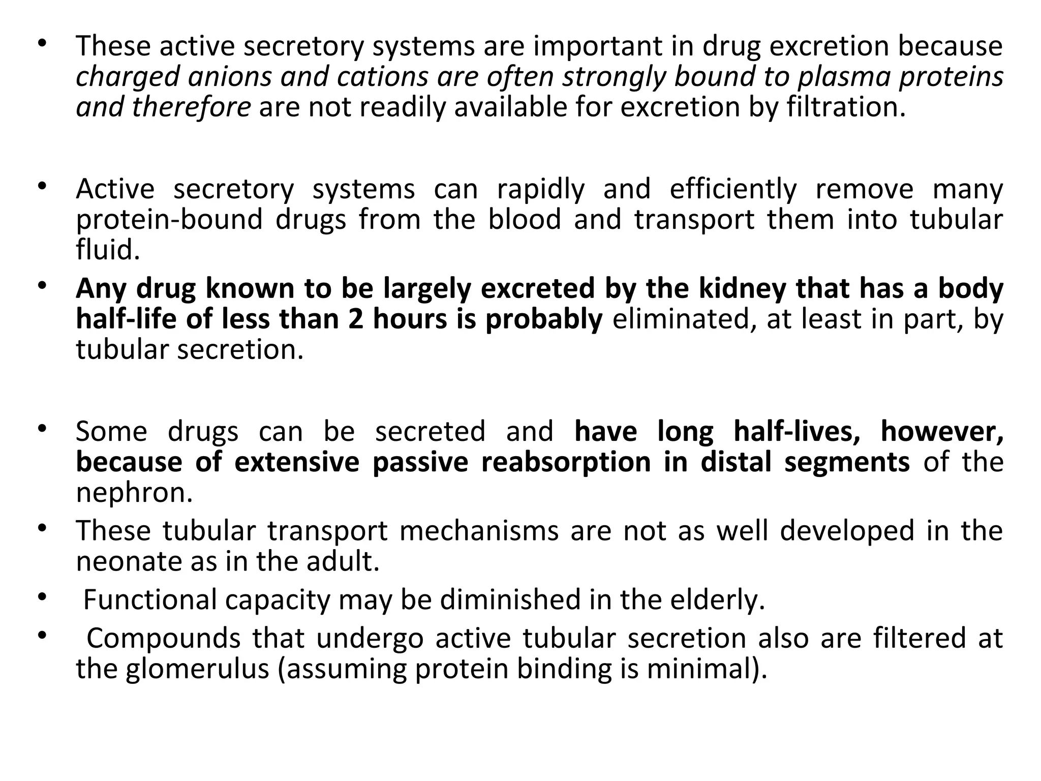 Drug excretion | PPT