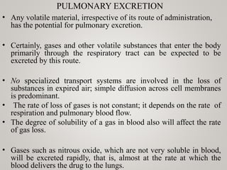 Drug Excretion | PPTX