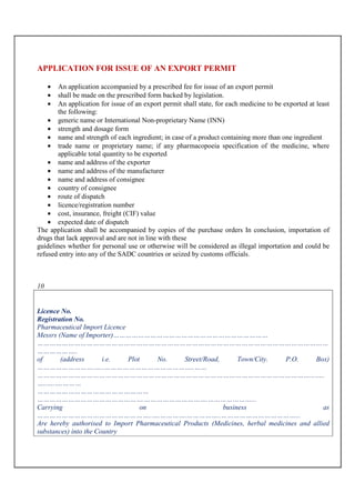 Drug export rule trims gatt sadc wto | PDF