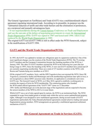 Drug export rule trims gatt sadc wto | PDF