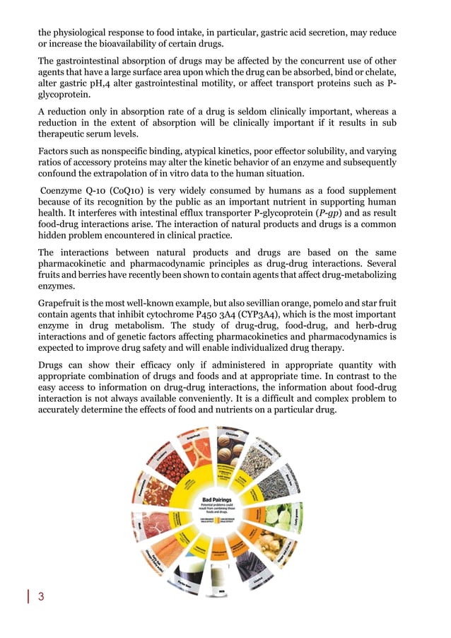 Drug food interactions in details - QA | PDF