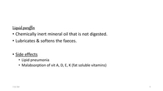 Drug for constipation & diarrhoea | PPTX
