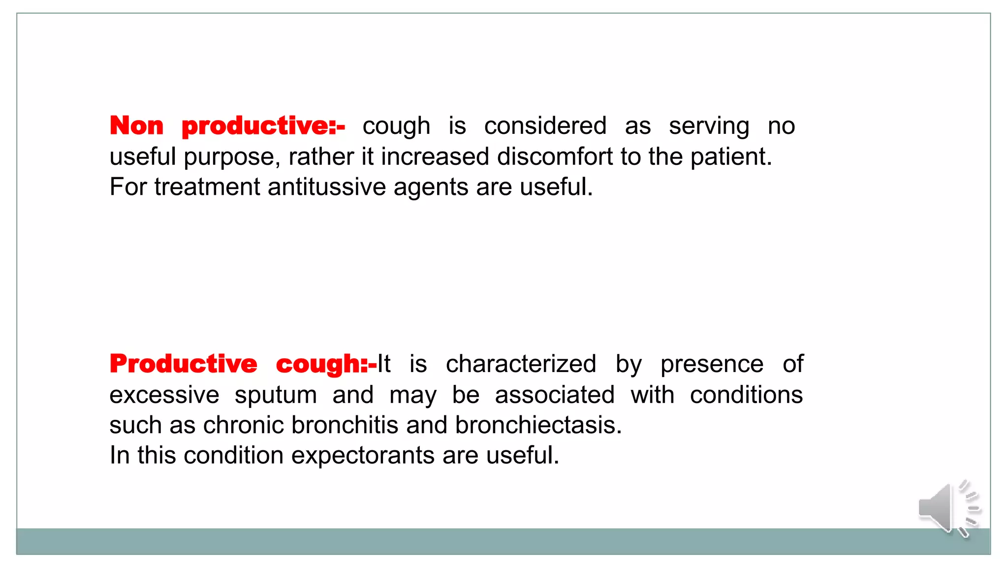 Drug for cough ppt | PPTX