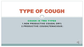 Drug for cough ppt | PPTX