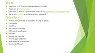 Drug for treatment of pneumocystis | PPTX