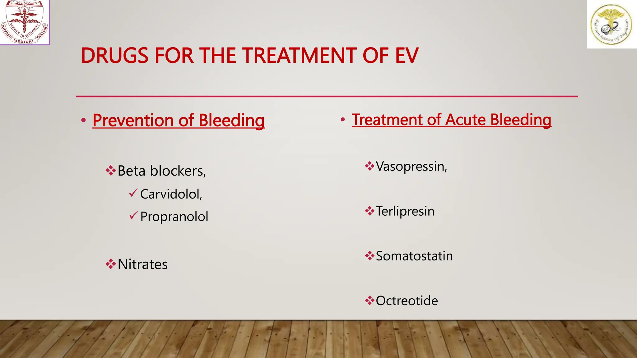 Drug for variceal bleeding and haemrroids | PPTX
