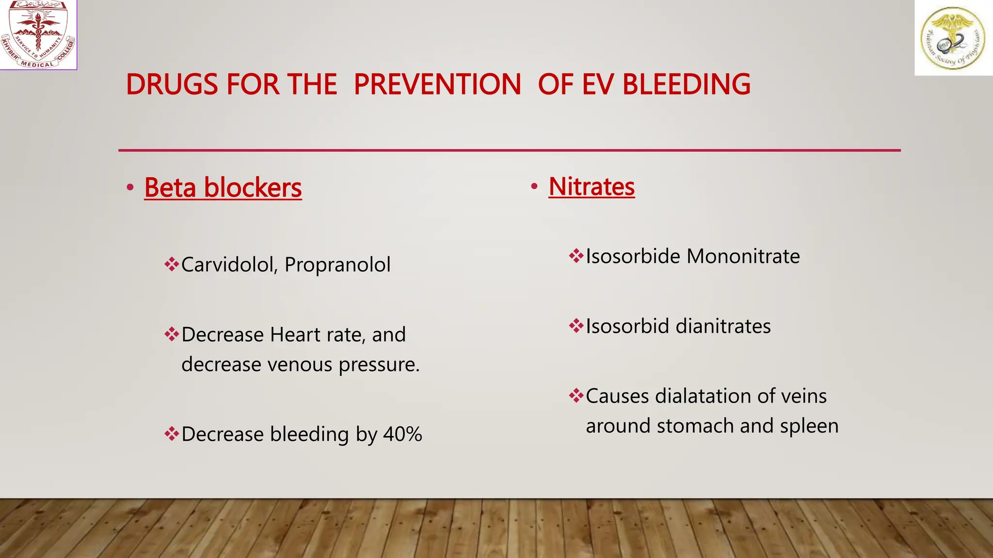Drug for variceal bleeding and haemrroids | PPT
