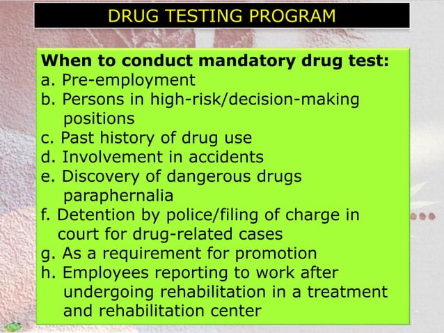 DRUG FREE WORKPLACE.ppsx | Substance Abuse | Diseases and Conditions