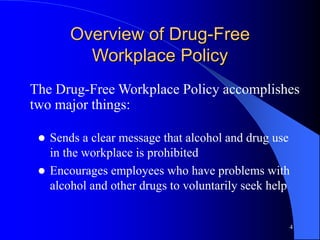 EOSC Drug Free Workplace Presentation | PPTX