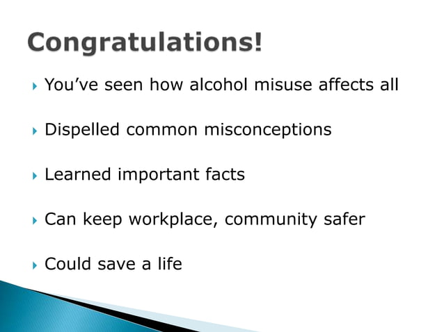 Drug-Free Workplace Training - Alcohol and Drugs - 2014 | PPTX ...