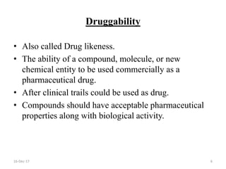 Druggability of NCEs | PPTX