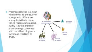 Drug idiosyncrasy and pharmacogenetics | PPTX