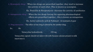 Drug incompatibility | PPTX