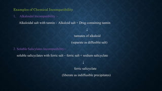 Drug incompatibility | PPTX