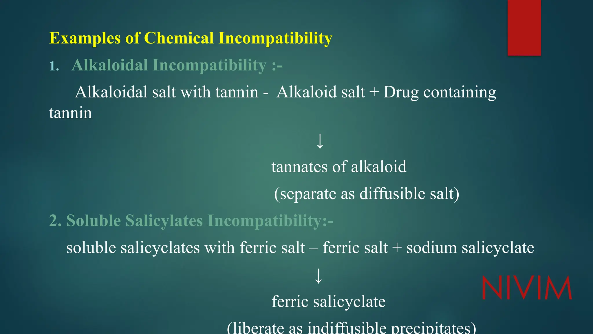 Drug Incompatibility from pharmaceutics subject | PPTX