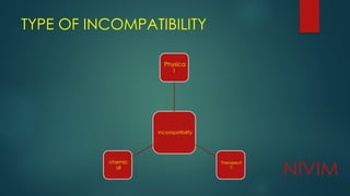 Drug Incompatibility from pharmaceutics subject | PPT