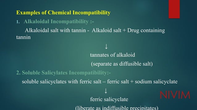 Drug Incompatibility from pharmaceutics subject | PPT