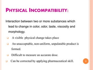 Drug Incompatibility. | PPTX