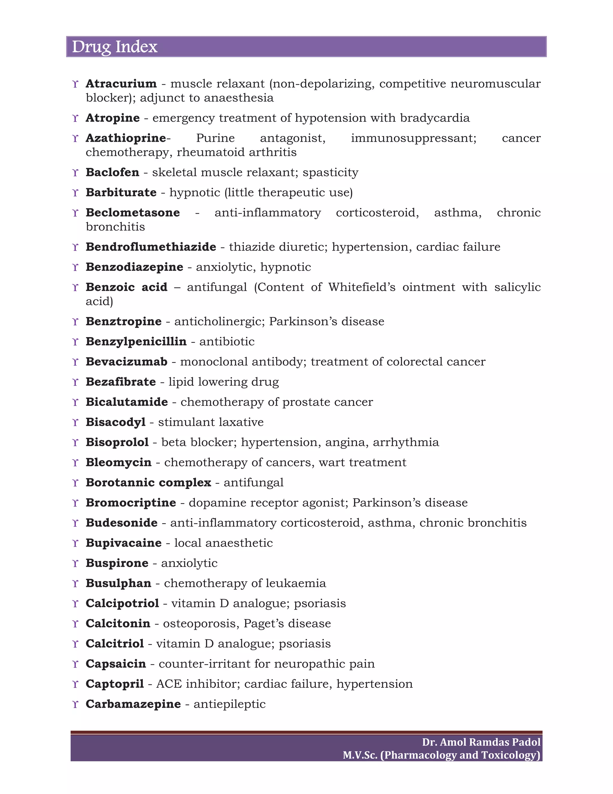 Drug index | PDF