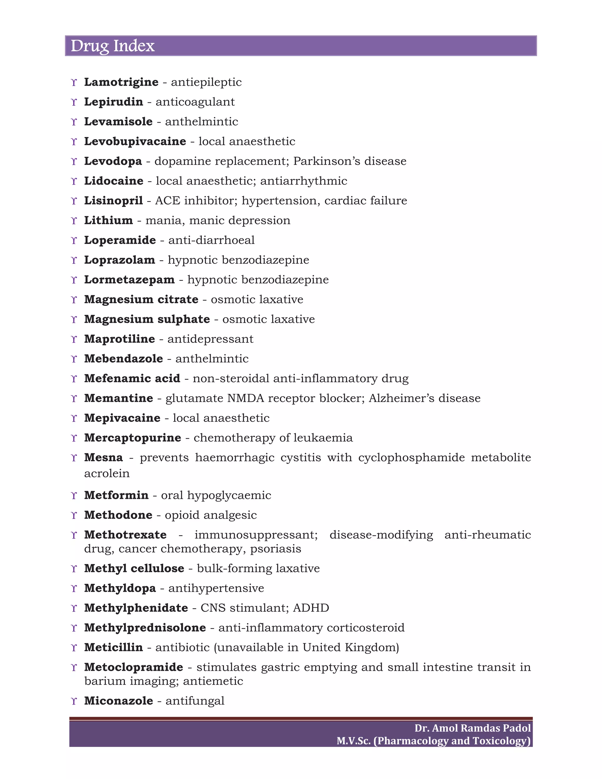 Drug index | PDF