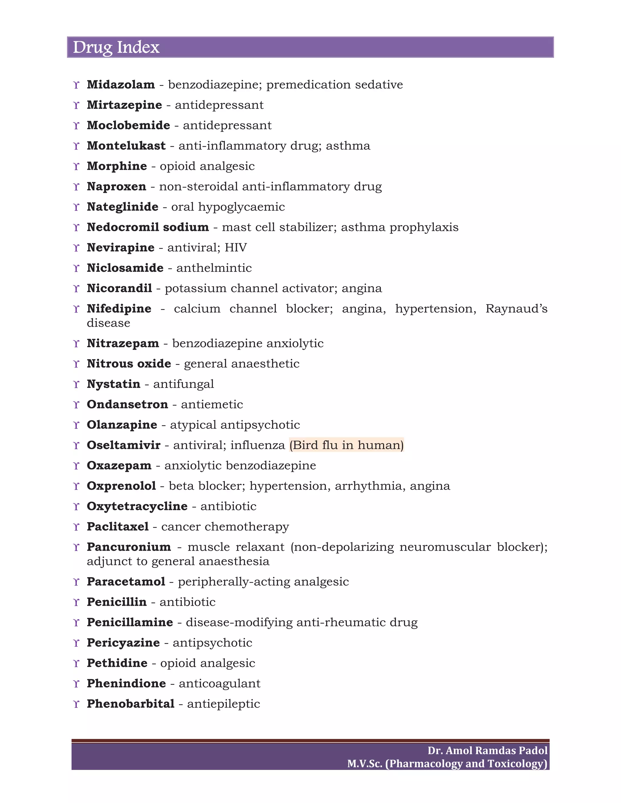 Drug index | PDF