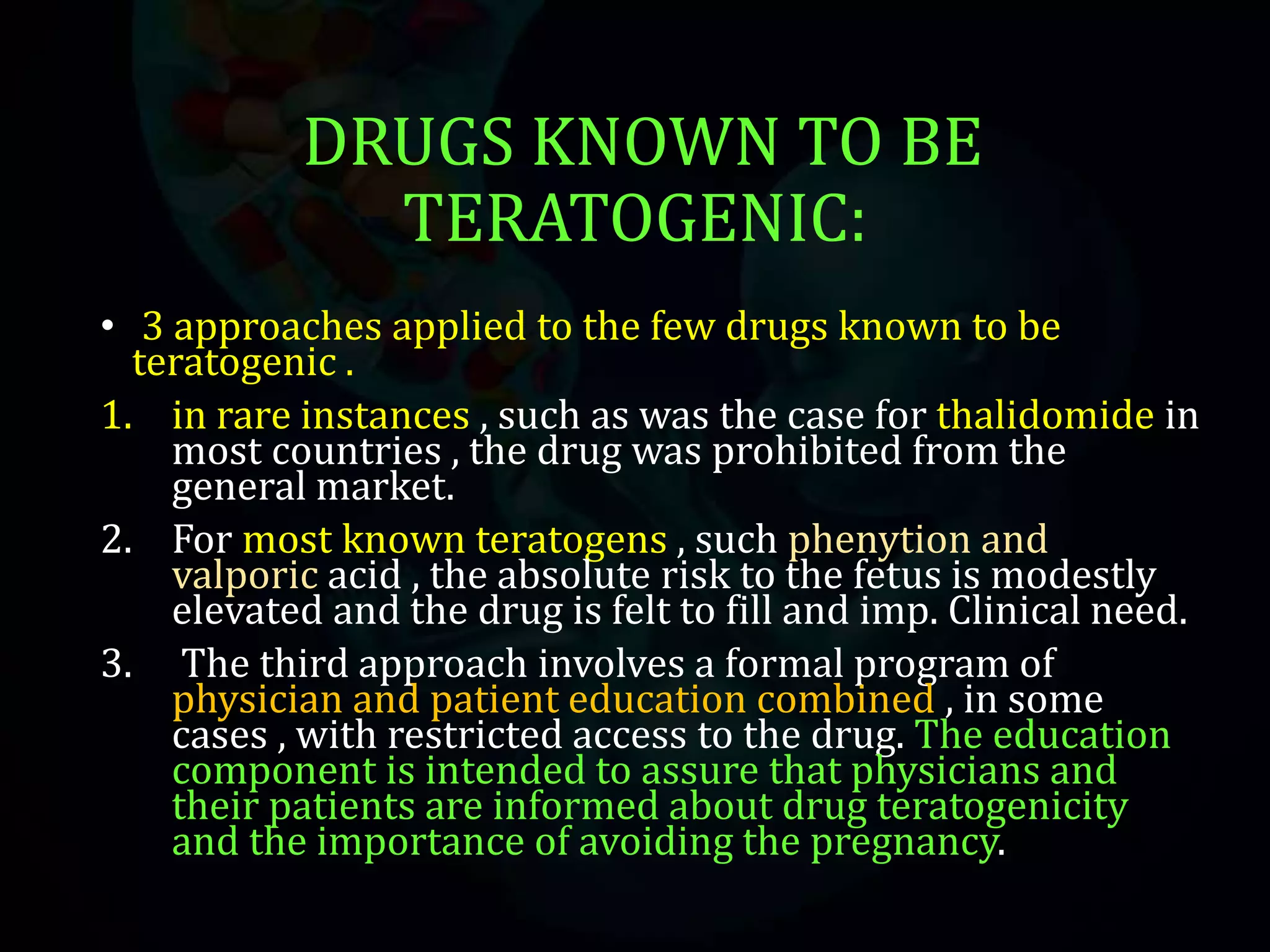 Drug induced birth defect | PPTX