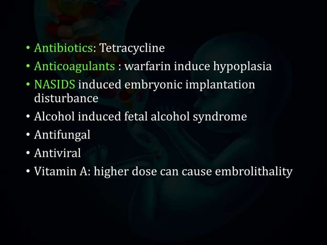 Drug induced birth defect | PPTX | Pregnancy | Reproductive Health