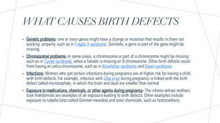 Drug Induced Birth Defects by Fauzia Khan | PDF