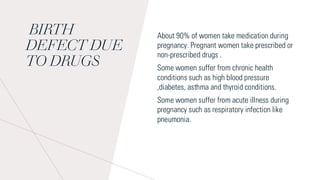 Drug Induced Birth Defects by Fauzia Khan | PDF