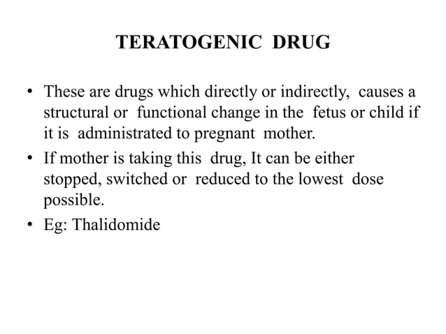 Drug Induced Birth Defects and Study Design.pptx | Pregnancy ...