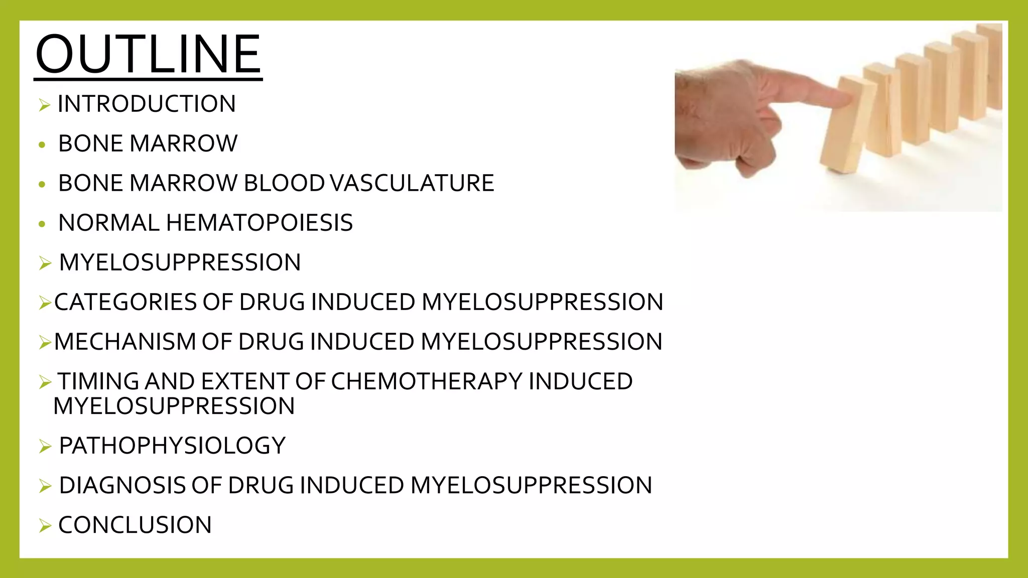 Drug induced bone marrow suppression | PPTX