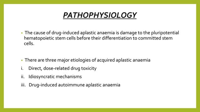 Drug induced bone marrow suppression | PPT