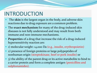 Drug induced dermal disorders ppt by Salva Safdar | PPTX