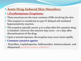 Drug induced dermal disorders ppt by Salva Safdar | PPTX