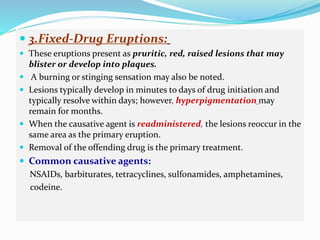 Drug induced dermal disorders ppt by Salva Safdar | PPTX