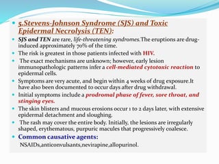 Drug induced dermal disorders ppt by Salva Safdar | PPTX