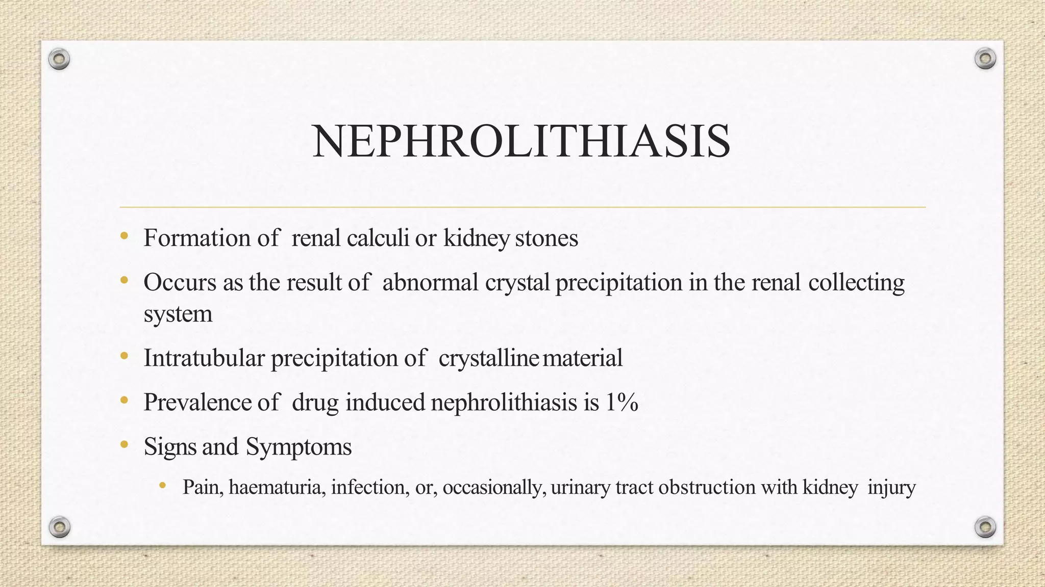Drug induced kidney disease | PPTX