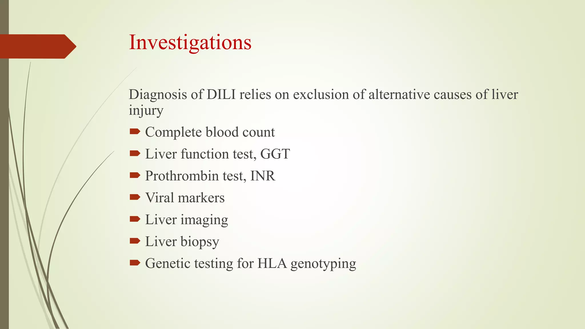 Drug induced liver injury (DILI) | PPTX