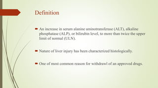 Drug induced liver injury (DILI) | PPTX